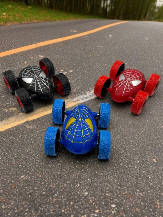 3 Pcs Spiderman Jambo Size Cartoon Model Car Super Spider Four-Wheel ...