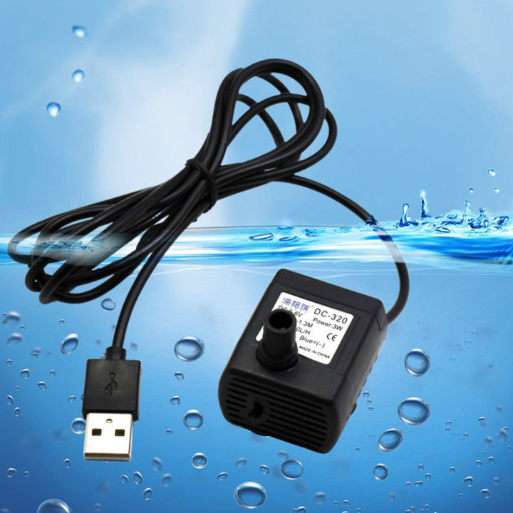 3W 500L/H Mini USB Water Pump DC 5V USB Micro Submersible Pumps Pet ...