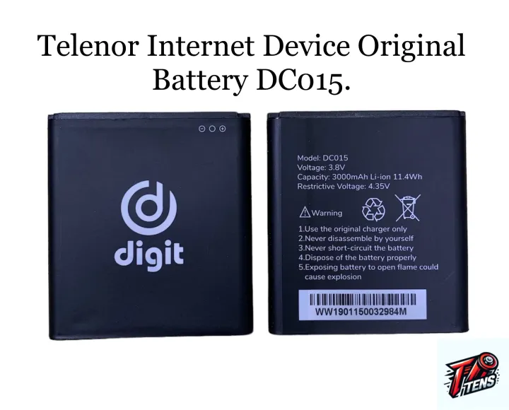 Telenor Internet Device Original Battery DC015 with 3000mAh Capacity ...