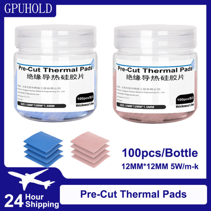 100PCS Insulating Silicone Pads M.2 SSD NVMe NGFF Thermal Pad for PC ...