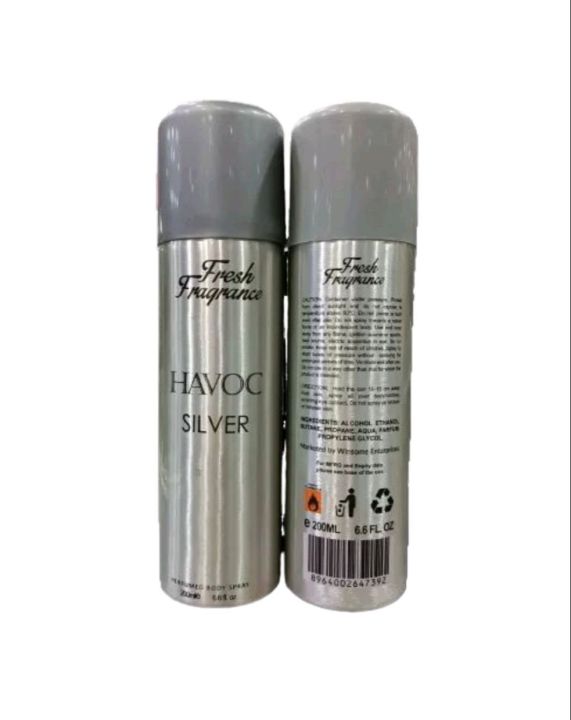 Havoocc Silver Body Spray For Girls Women Ladies 200ml | Daraz.pk
