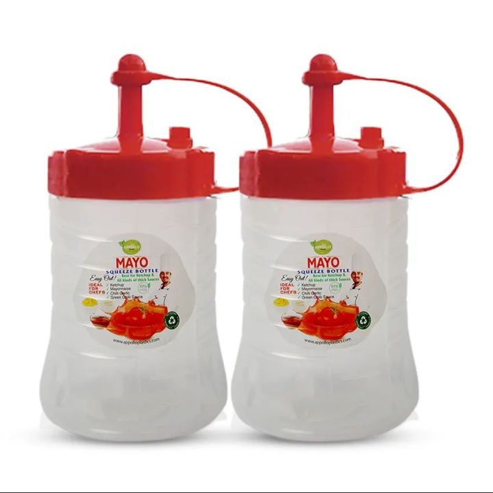 MAYO SQUEEZE BOTTLE 2 PC SET - Small Food Storage Dispenser | Daraz.pk