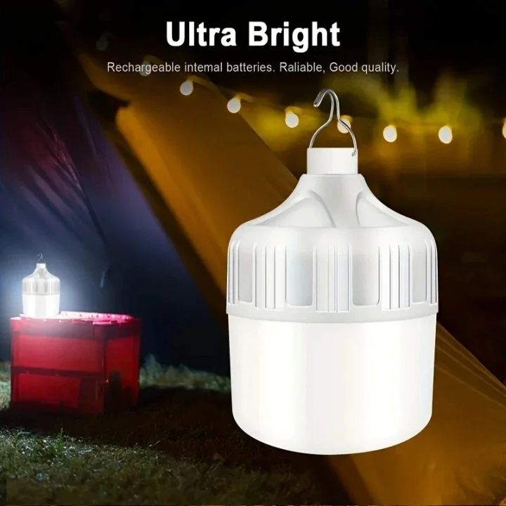 Usb Rechargeable Led Bulb Portable Camping Light Bulb Emergency ...