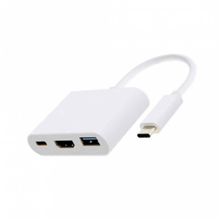 3 in 1 USB-C Multiport Adapter for Apple MacBook pro USB-C Digital AV ...