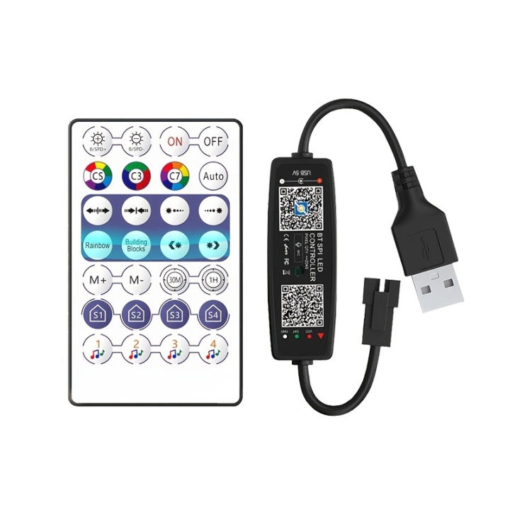 WS2812B Controller Bluetooth Music APP Control for Pixel LED Strip Light SK6812 WS2811 WS2812 ...