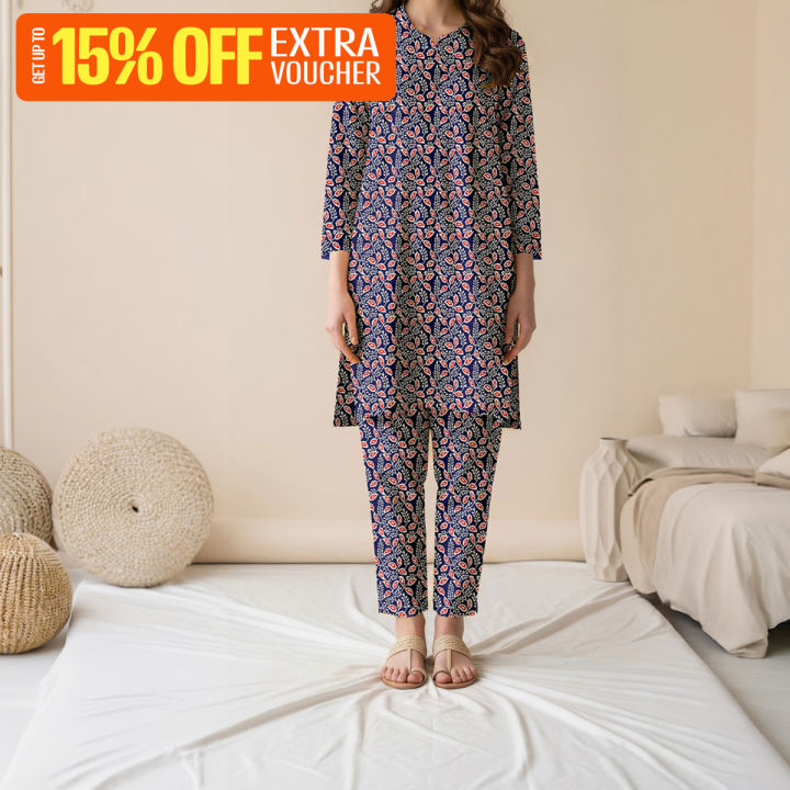 Stylo 2 PC Unstitched Slub Khaddar Suit UW5032 - Unstitched Fabric For ...