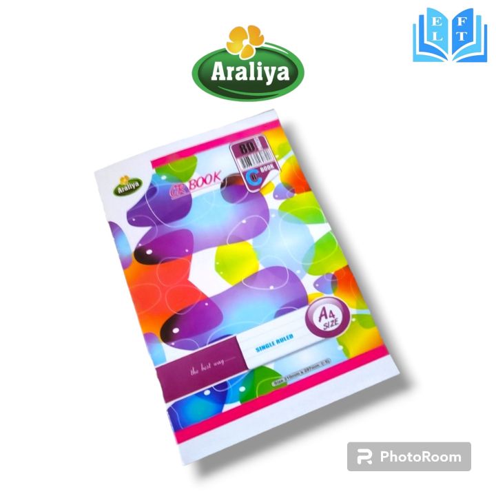 Araliya Cr Book A4 80 Page Single Rule Square Rule | Daraz.lk