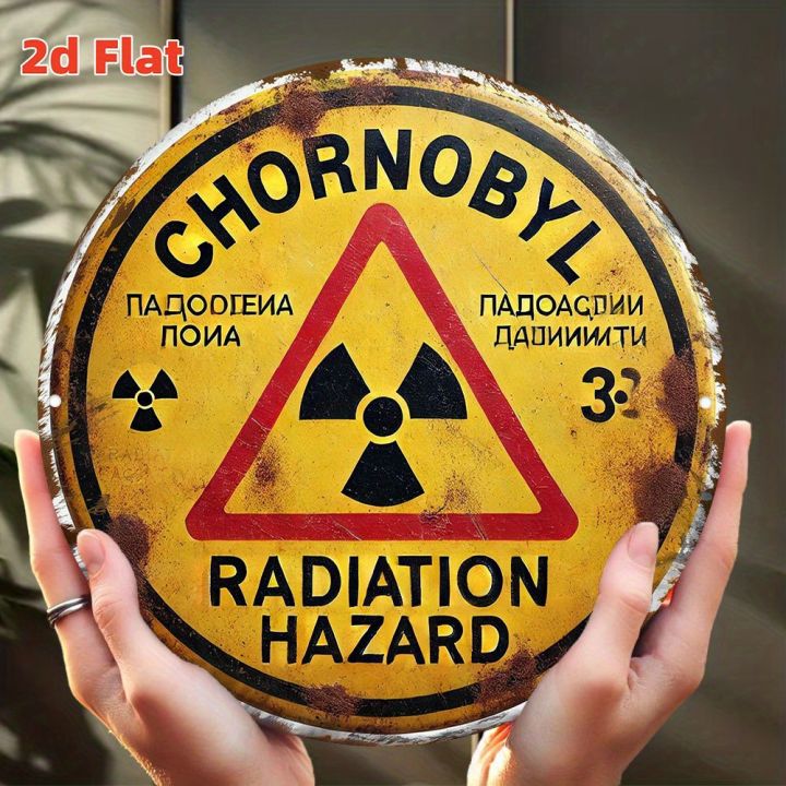 2D Flat, Chernobyl Radiation Hazard Sign - Authentic Replica Nuclear ...