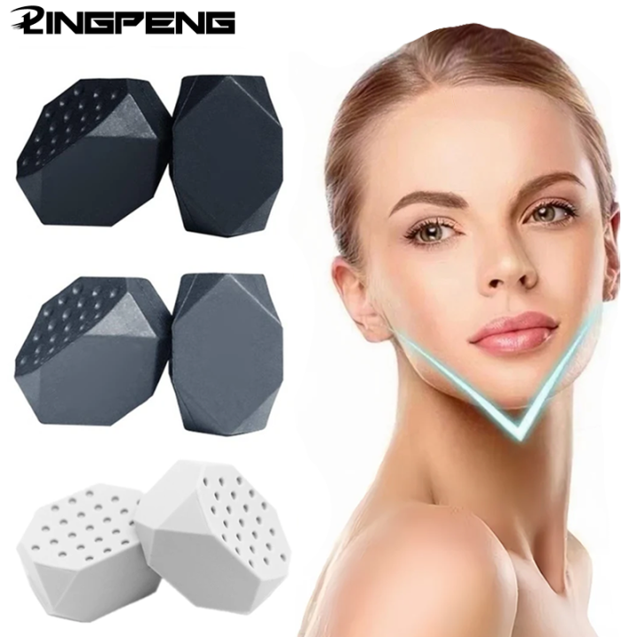 2pcs 50/60Lbs Jaw Exerciser Redefine Jawline Trainer Double Chin ...