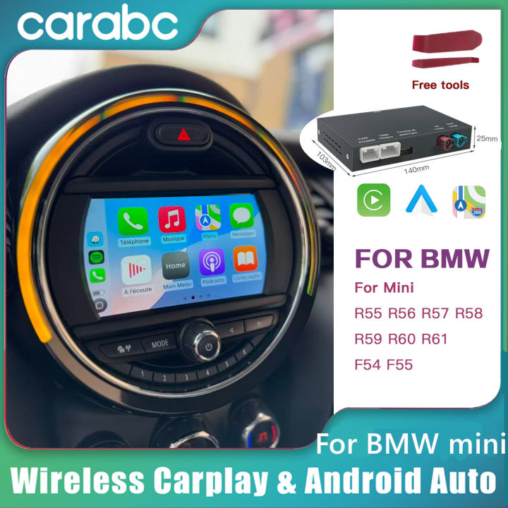 CARABC Wireless carplay Android Auto For BMW Mini Cooper CIC NBT R55 ...