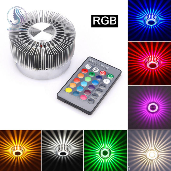 3W LED Wall Light RGB Effect Lamp Sunflower Projection Light AC 85-265V ...