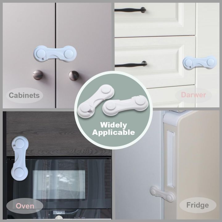 Cabinet Door Locks for Baby Proofing and Child Safety, Childproof ...