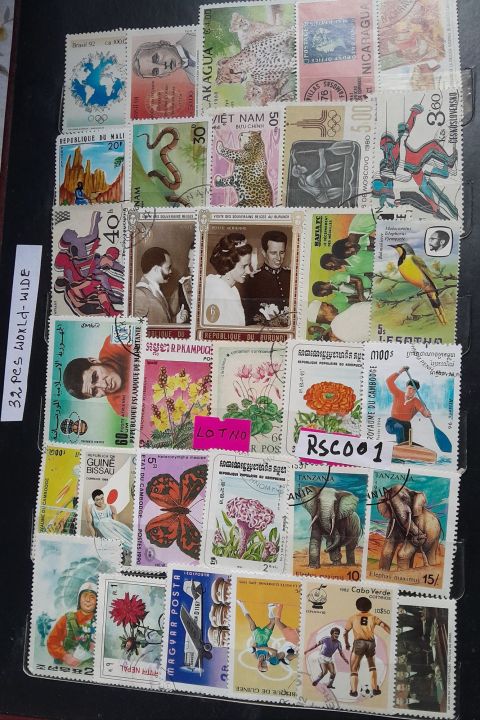 35 pieces different world wide postage stamp. | Daraz.com.bd