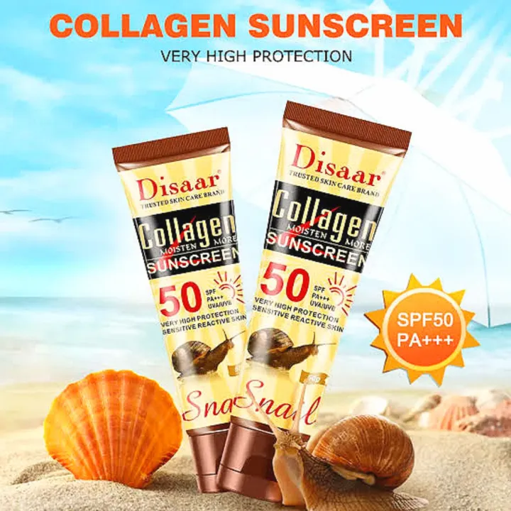 Disaar Snail Collagen Sun Protection Moisturizer Sun Skin Cream For All ...