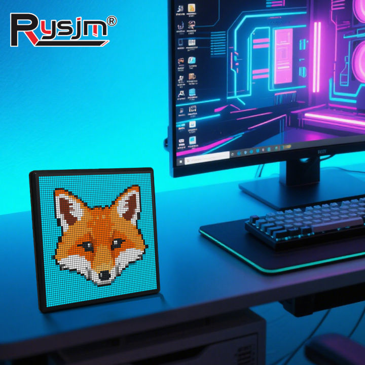 NEW 64x64 LED Pixel Display Smart APP Control Smart Display For Gaming ...