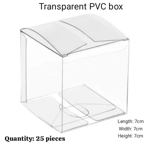 Transparent PVC Box | Clear PVC box | See through box | Transparent ...