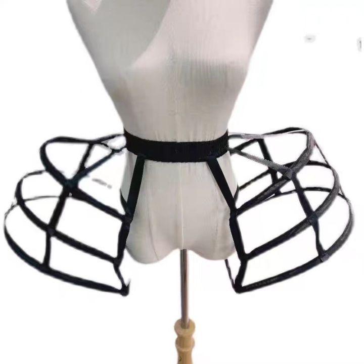 Vintage Hoop Pannier Women's Petticoat Victorian Bustle Cage Hoop Skirt ...
