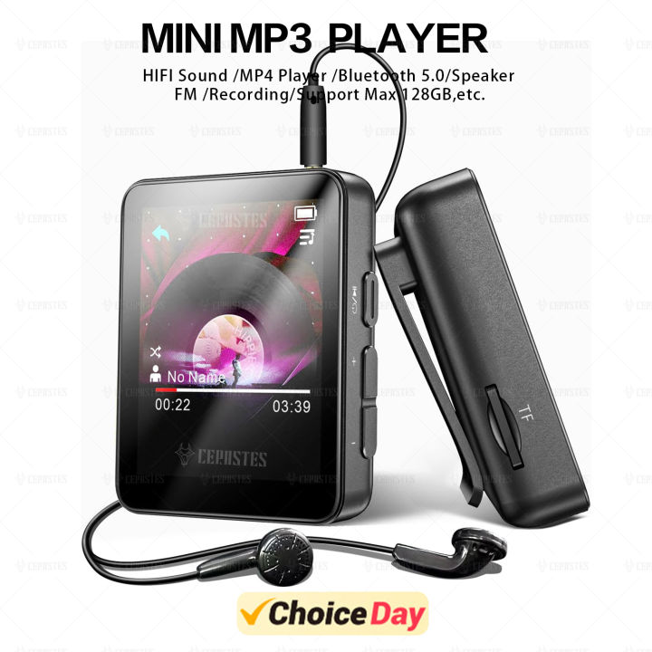 2025New Hifi MP3 Player Bluetooth Metal Clip Mini Walkman Portable ...