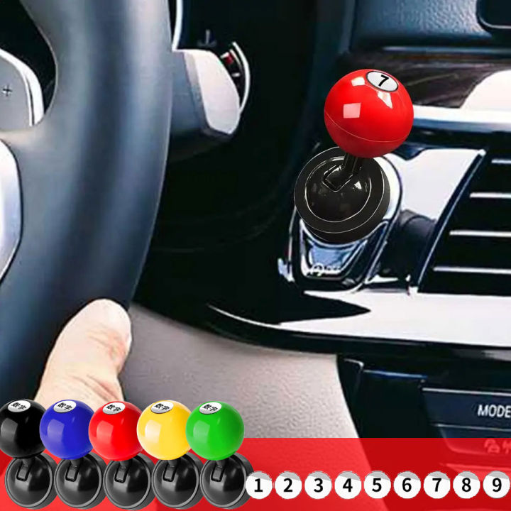 DIY Lucky Number Car Start Button Push Start Auto Ignition Button Cover ...