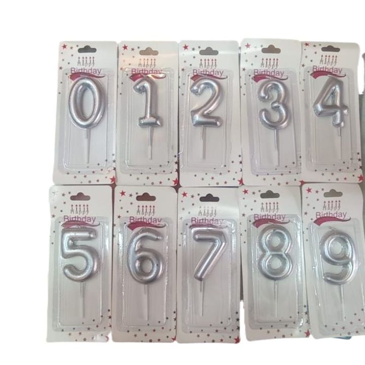 number candle silver | Daraz.lk
