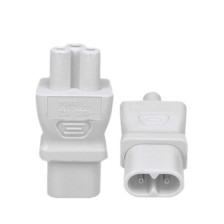 Bolantedz IEC 320 C5 to C8 AC Adapter C5-C8 IEC 3Pole Female to 2Pole ...