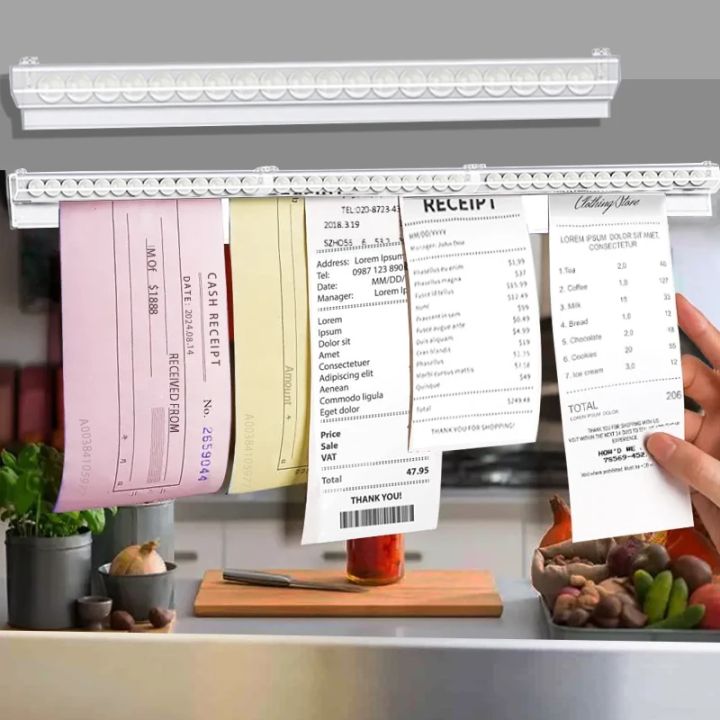 30cm-150cm Kitchen Takeaway Order Organizer Ticket Holder PVC Takeout ...
