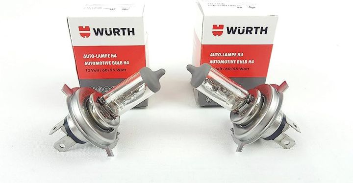 Wurth H4 12V 60/55W Germany Headlight Bulb 2PCS | Daraz.lk