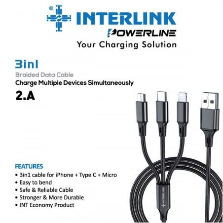 3 in 1 Powerline Cable 🔥 | Daraz.pk