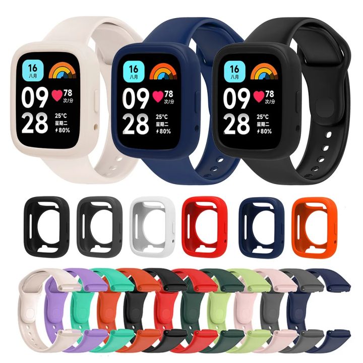 Silicone Strap For Redmi Watch 3 Active/Lite Bracelet Watch Band ...