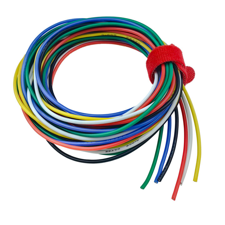 16 18 20 22 24 26 28 30 Gauge Silicone Electrical Wire Kit 6 Color Each ...