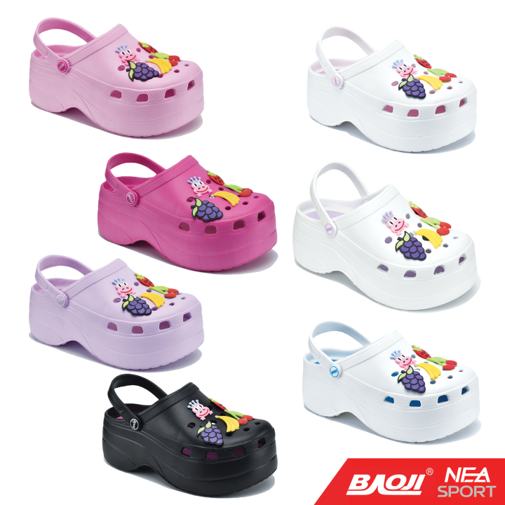 [Genuine copyright] Baoji clog BAE fruit platform shoes with big toe ...