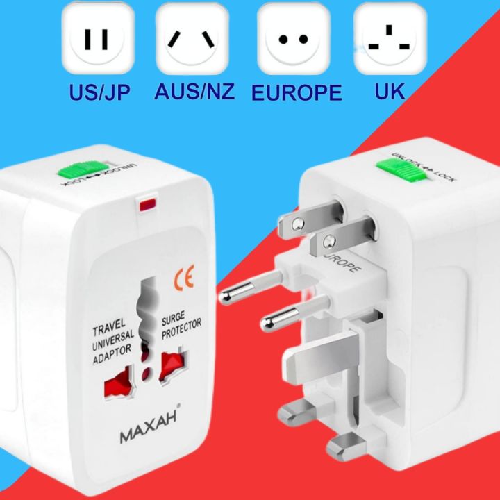 Global Universal Plug Adapter All-in-one International World Travel AC ...