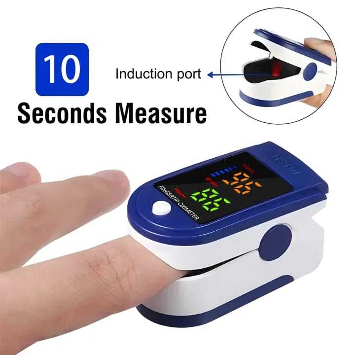Fingertip Pulse Monitor oxymeter pulse oximetry oxygen levels monitor ...