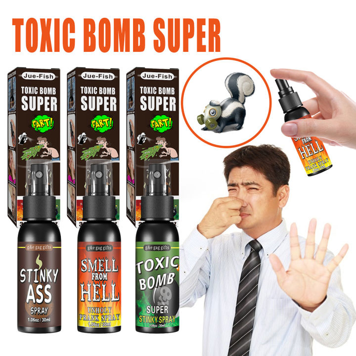 30ml Fart Gag Spray Prank Joke Plastic Spray Can Stink for Adults Kids ...