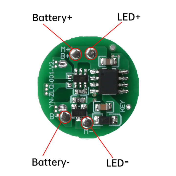 DIY Accessories 5W 10W Flashlight Driver Board LED Three-stage Driver ...