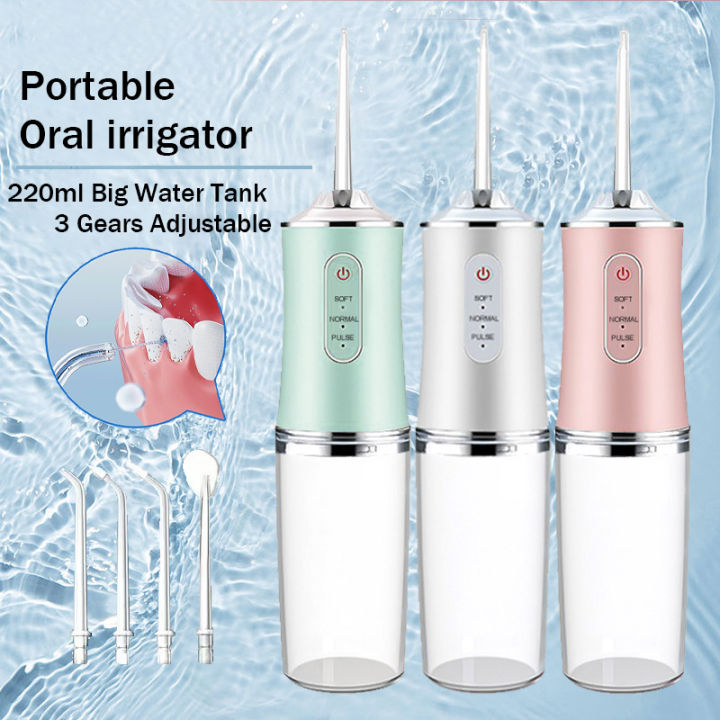 200ML Electric Dental Water Flosser Oral Irrigator Portable Dental Bed ...