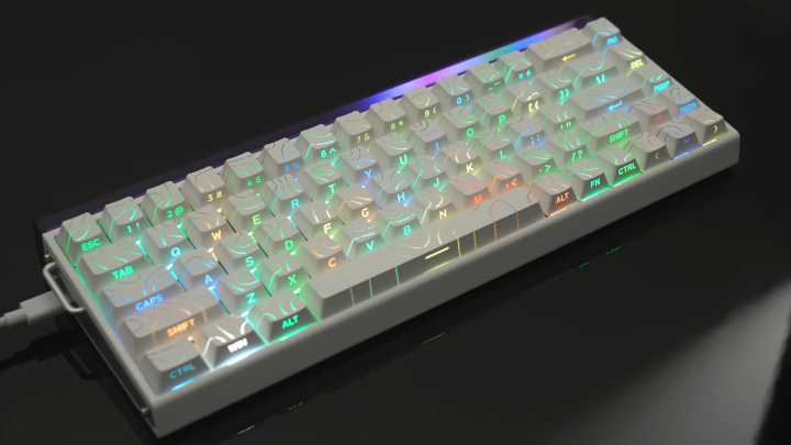 AULA Hero 68 HE 60% Gaming Keyboard Wired, Hall Effect Magnetic Switch ...