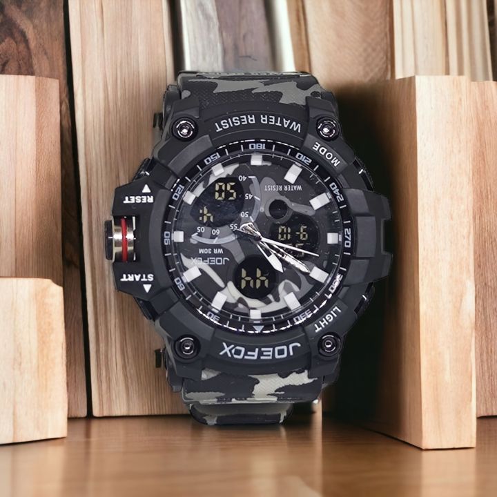 JOEFOX Digital Men Wrist Watch, Military Tactical Waterproof Analog ...