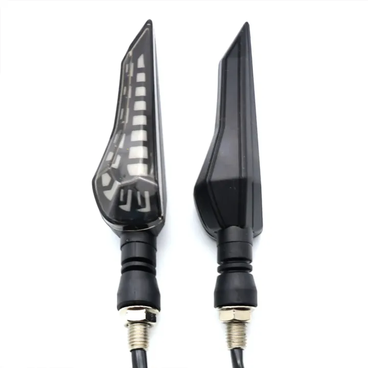 2Pcs Angel Wings Universal Motorcycle LED Turn Signal Light 12V ABS ...