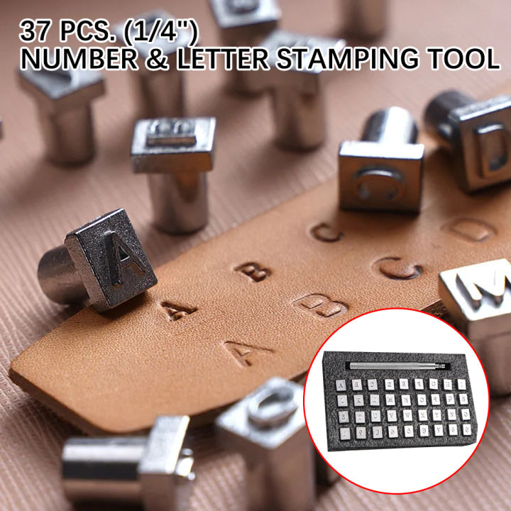 Letters Stamping kit Stamp Punch Tools Metal Alphabet Number Leather ...