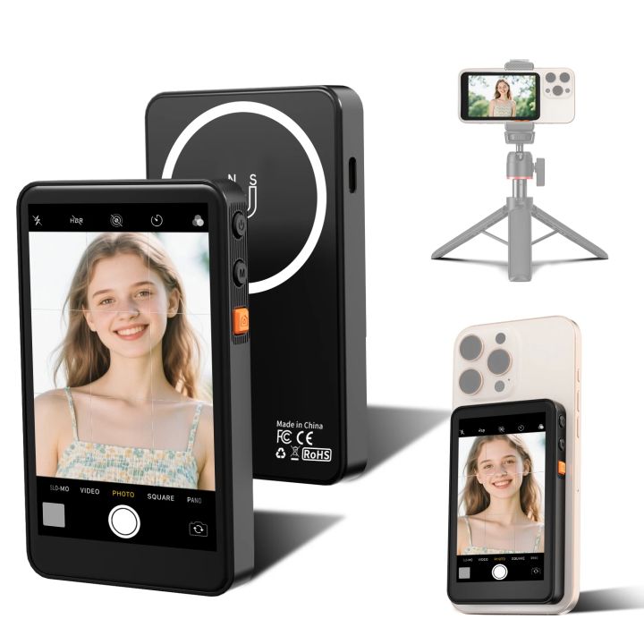 Smartphone Magnetic Selfie Monitor Screen Rear Camera Selfie Wireless ...