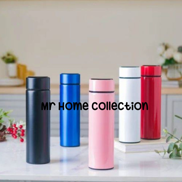 LED Temperature Display Water Bottle Touch Screen Double Vacuum flask ...