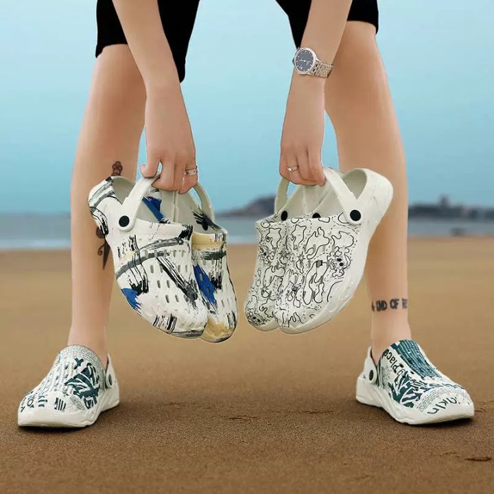 1 Printed Design Crocs Slippers For Men | Daraz.com.np