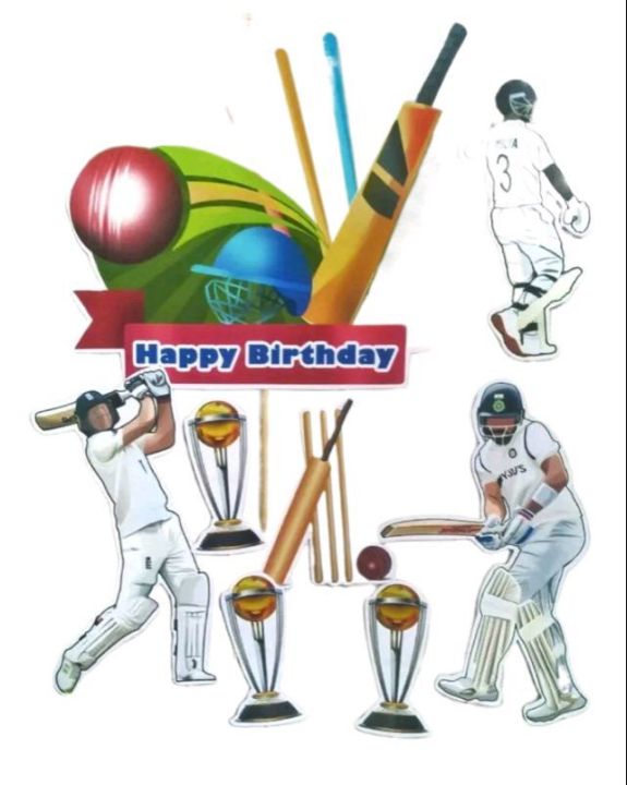 Sports Theme Picture Cake Topper | Daraz.lk