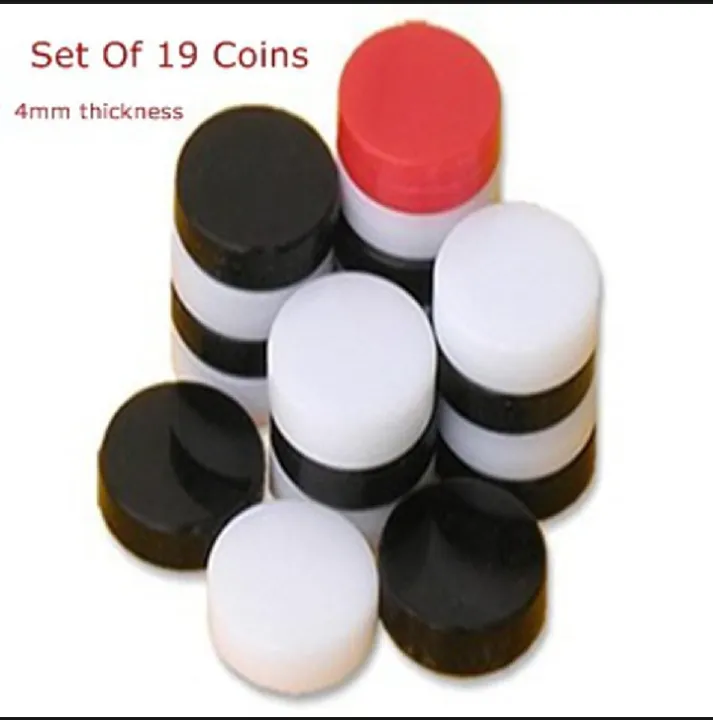 High Class Plastic Carrom Coins, Carrom Board goti Champion Carrom Coin ...