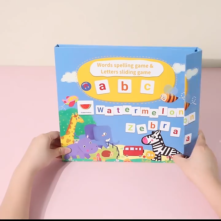 Montessori Words Spelling Game & Letters Alphabets Sliding Game Board ...