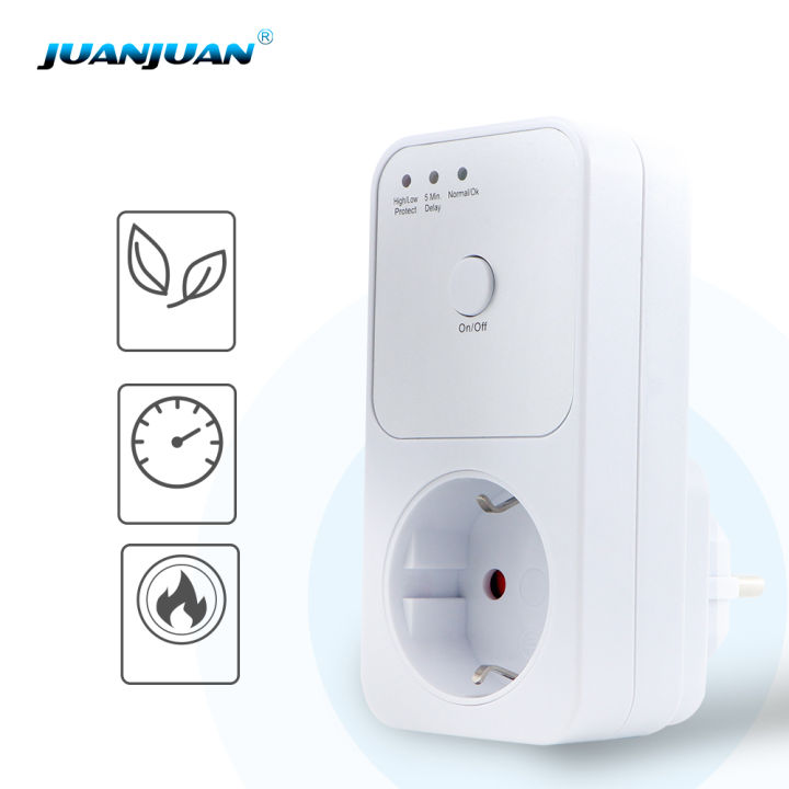 Digital Automatic Voltage Protector Socket 220V Electronic Timer Switch ...