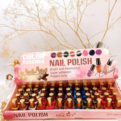 Pink Key Nail polish Color Essence 48 Pcs | Daraz.lk