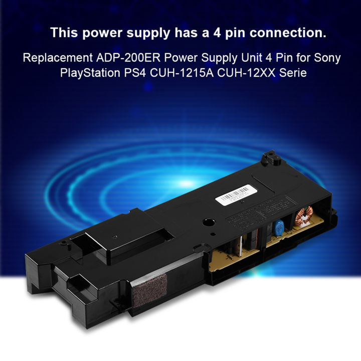 Replacement ADP‑200ER Power Supply Unit 4 Pin for Sony PlayStation PS4 ...