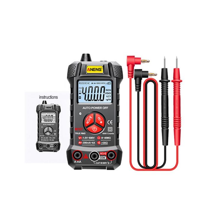ANENG M167 Digital Mini Multimeter Profesional 4000 Counts AC/DC ...